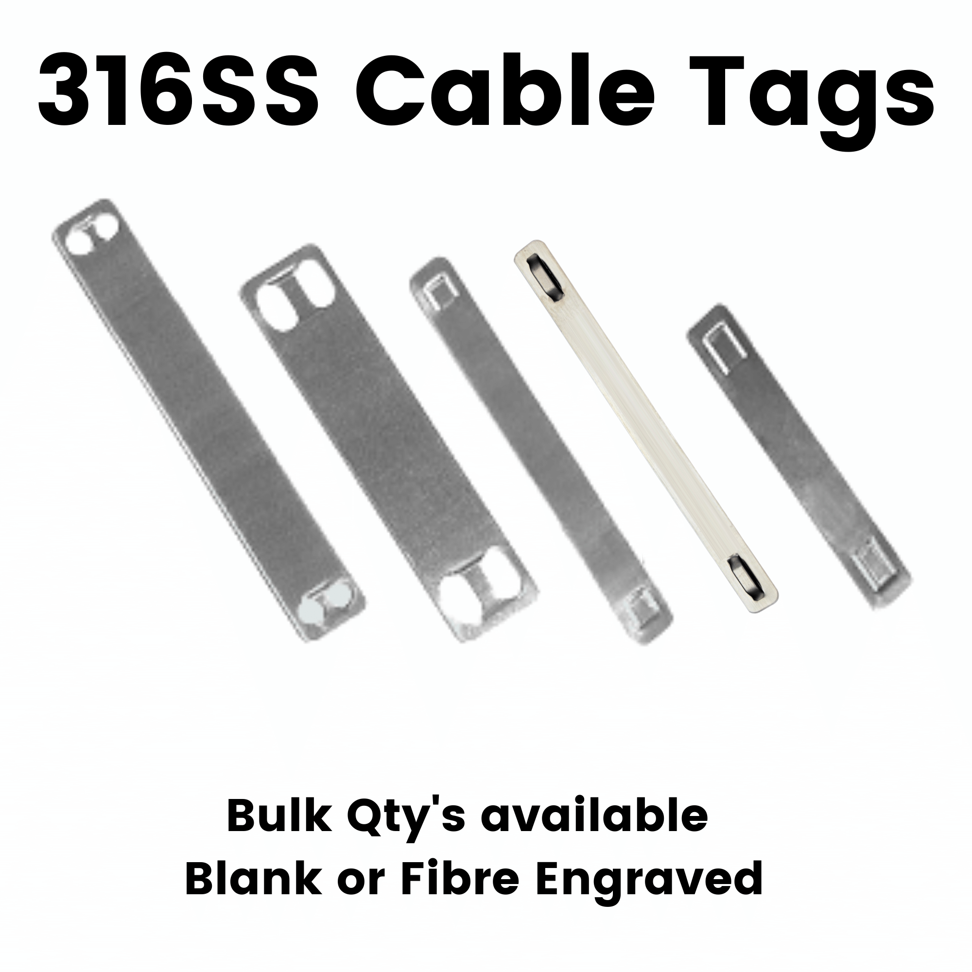 Stainless Steel Cable Tags, Metal Cable Ties, Metal Cable Tags